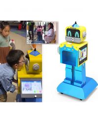 Temperature checking robot